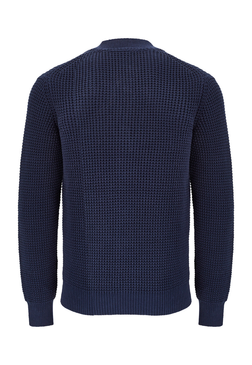 Grayson Textured Waffle Knit Men's Cardigan – Merc