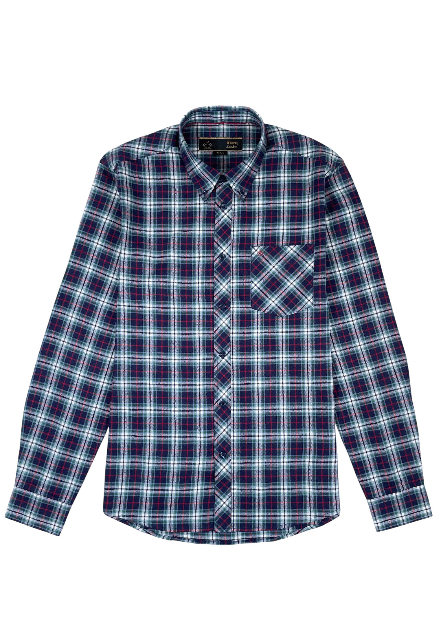 Canyon Flannel Tartan Check Button-Down Shirt – Merc