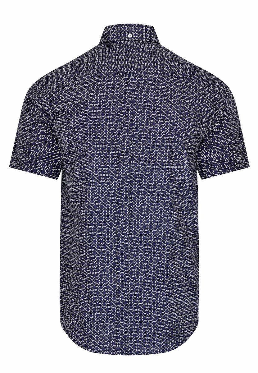 Elmer Geometric Print Shirt – Merc