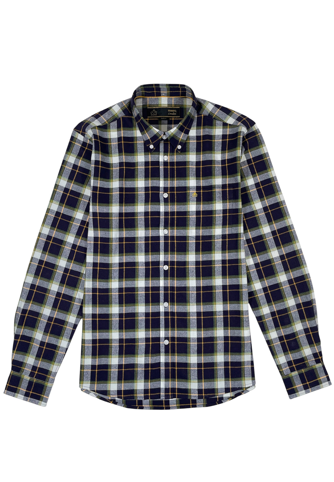 Portman Large Check Button-Down Shirt – Merc